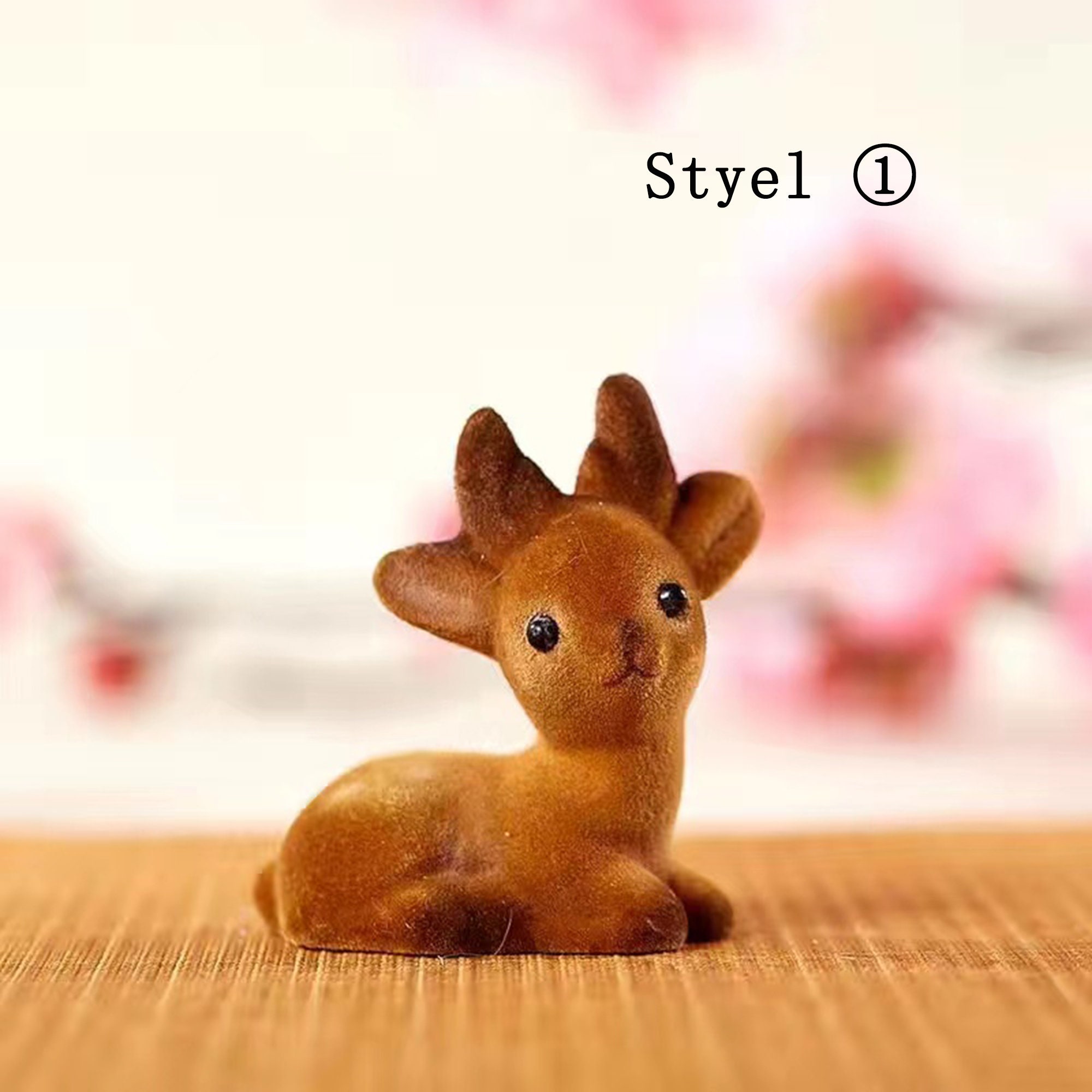 Mini Deer Figurine Deer Tree Face Statue Resin Deer Sculptures Bookshelf Desktop Collection ...