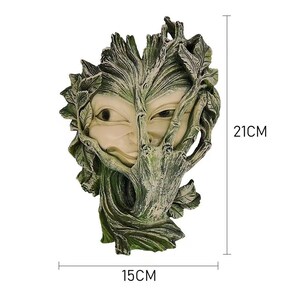 Peeper Tree Face Resin Fairy House Tree Hugger Handmade Face Covering ...