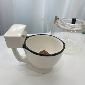 Spoof Toilet Cup Funny Poop Mug Toilet Coffee Mug Trickery Gift Toilet ...