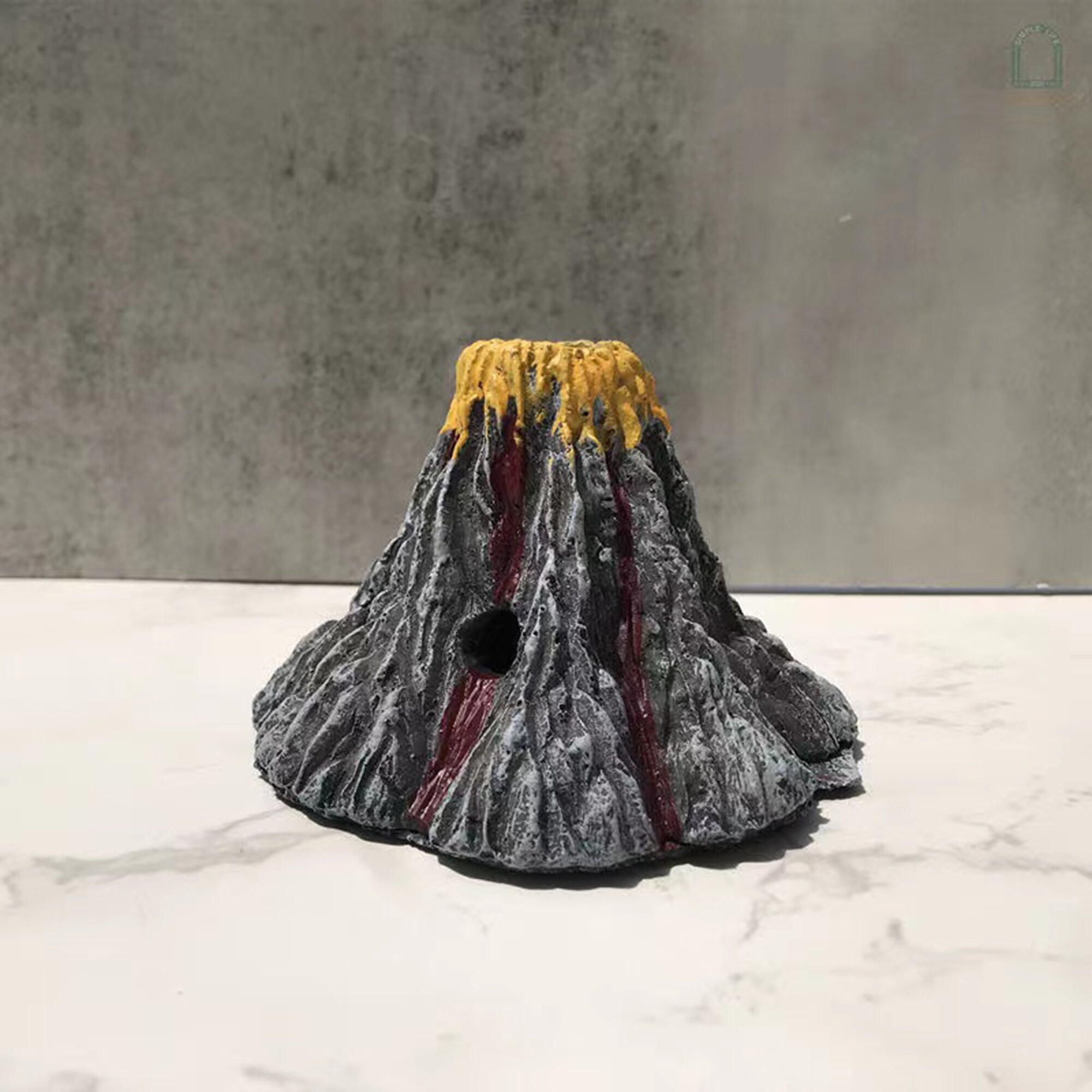 Volcano Figurine Volcano Statue Fish Tank Sculpture Resin - Etsy