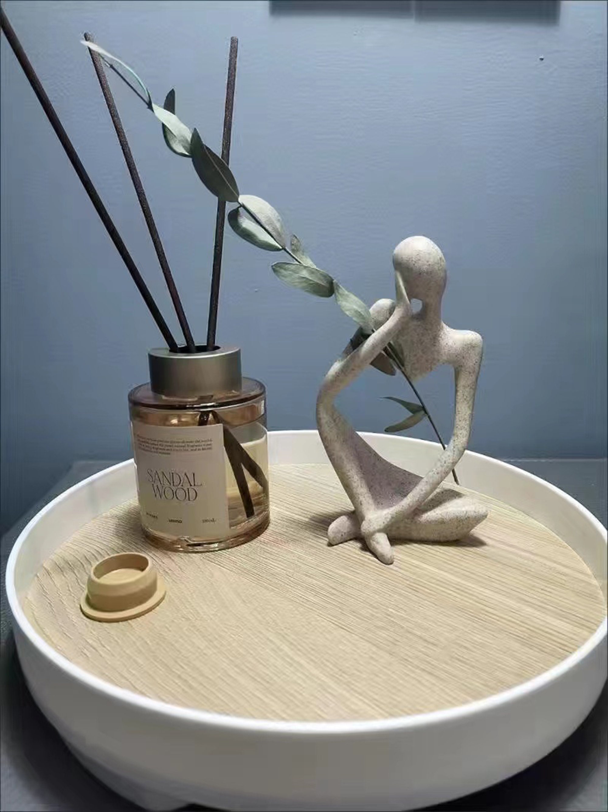 Thinker Statue Thinker Figurine Thinking Woman Thinking Man Abstract ...