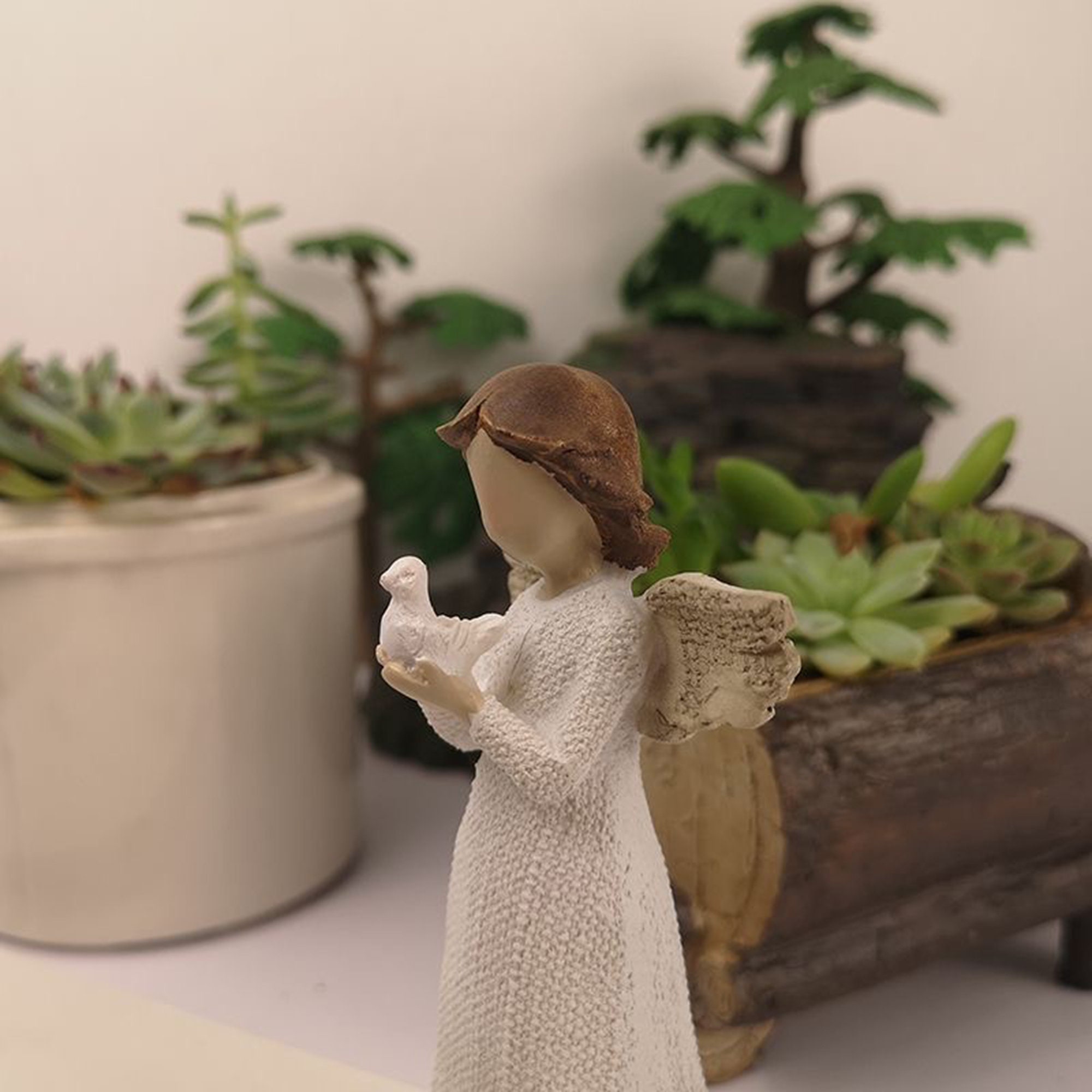 Angel Figurine Angel With Wings Resin Craft Fairy Statue - Etsy