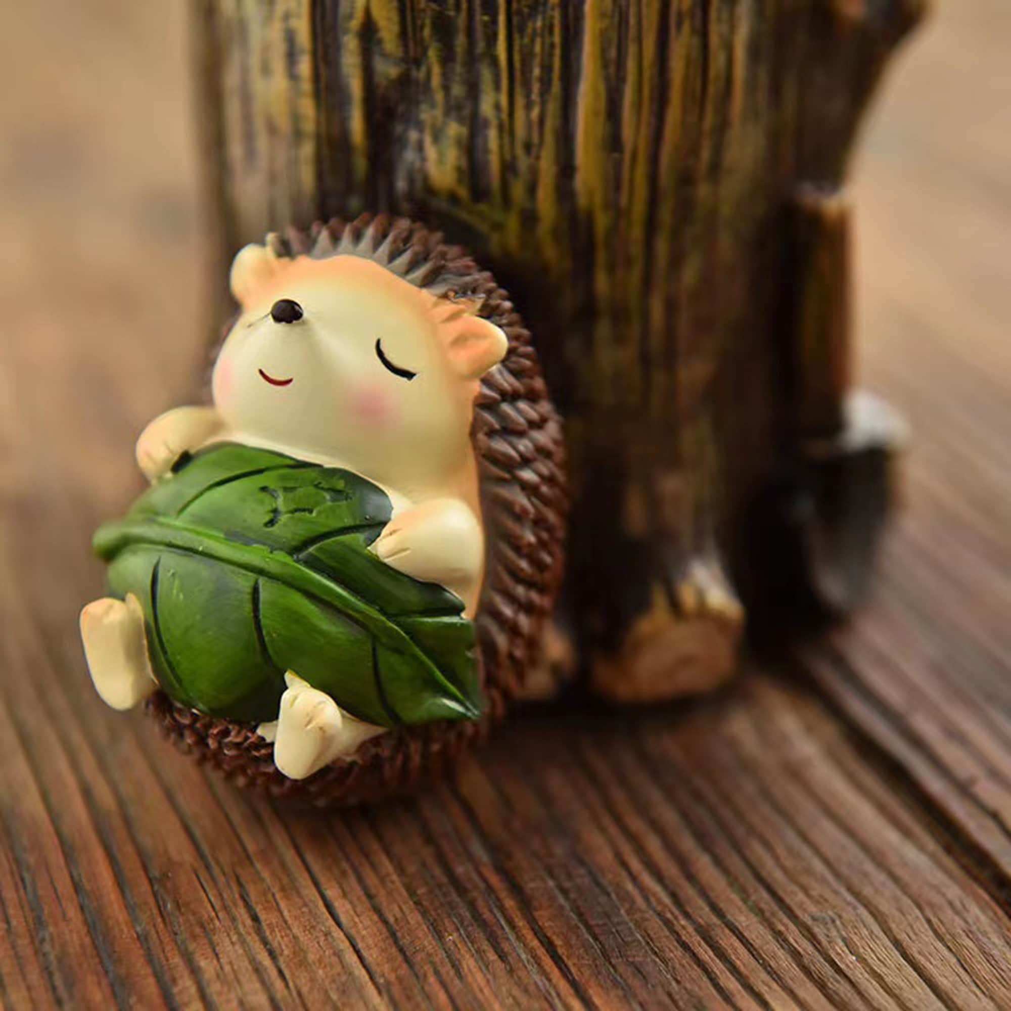 Hedgehog Pen Holder Resin Pen Container Hedgehog Figurine - Etsy