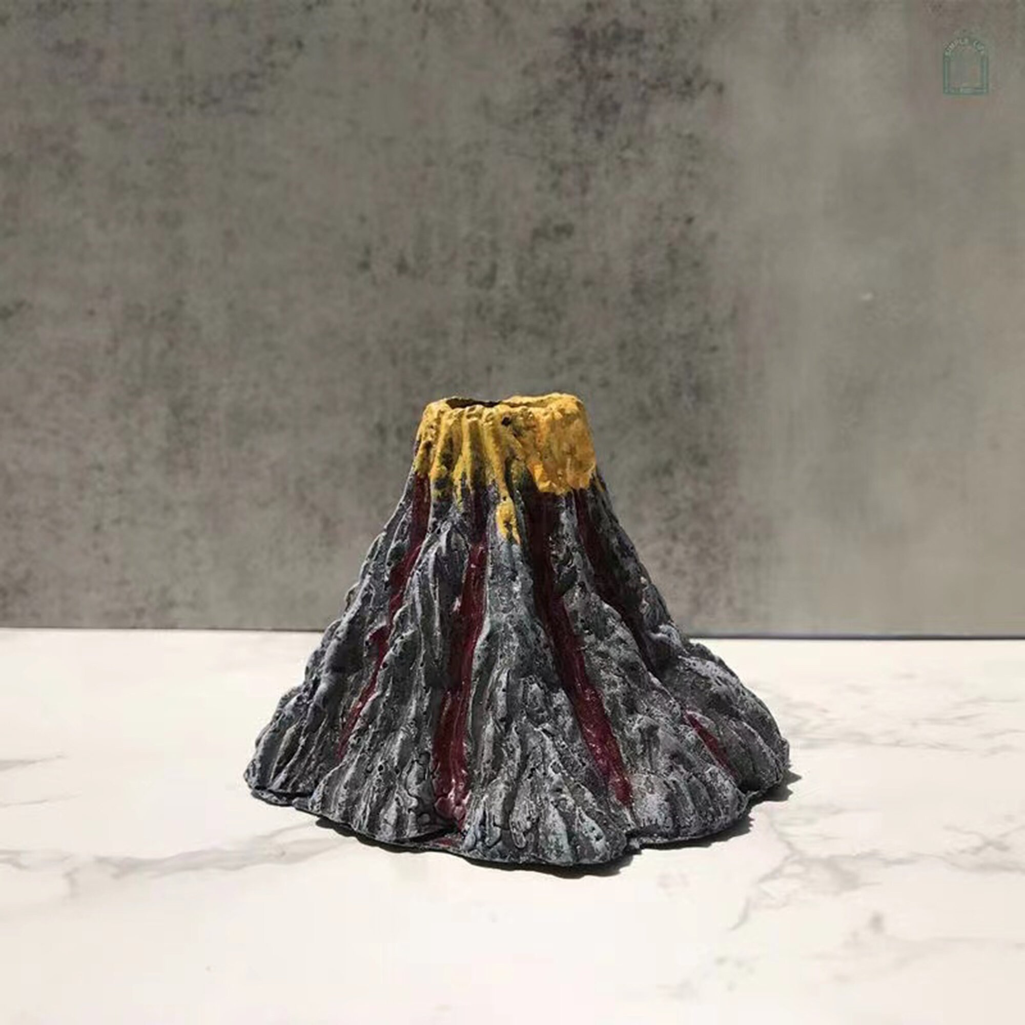 Volcano Figurine Volcano Statue Fish Tank Sculpture Resin - Etsy