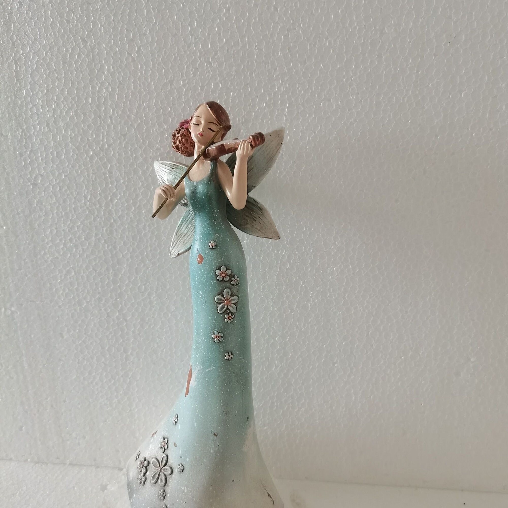 Violin Fairy Figurine Girl Statue Garden Decor Resin Craft Fairy Statue ...