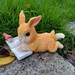Reading Rabbit Statue Resin Bookshelf Decor Abstract Rabbit Sculptures ...