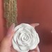 White Rose Figurine White Rose Statue Resin Rose Sculptures DIY Rose ...