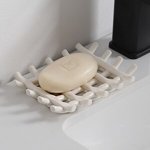 Soap Box Soap Ashtray White Drain Box Bathroom Accessories Soap Holder ...