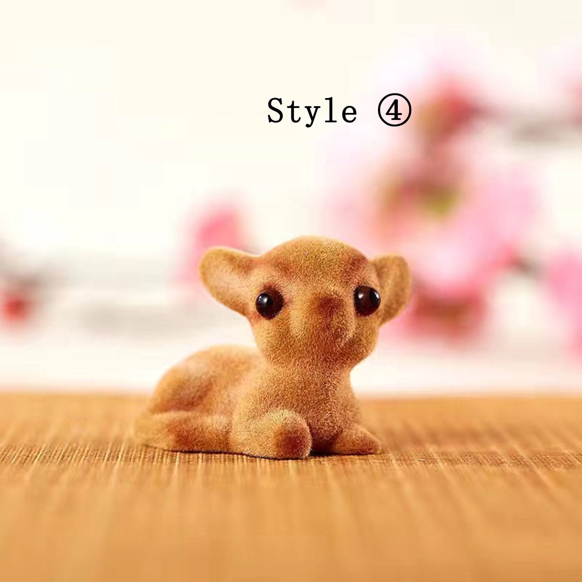 Mini Deer Figurine Deer Tree Face Statue Resin Deer Sculptures Bookshelf Desktop Collection ...