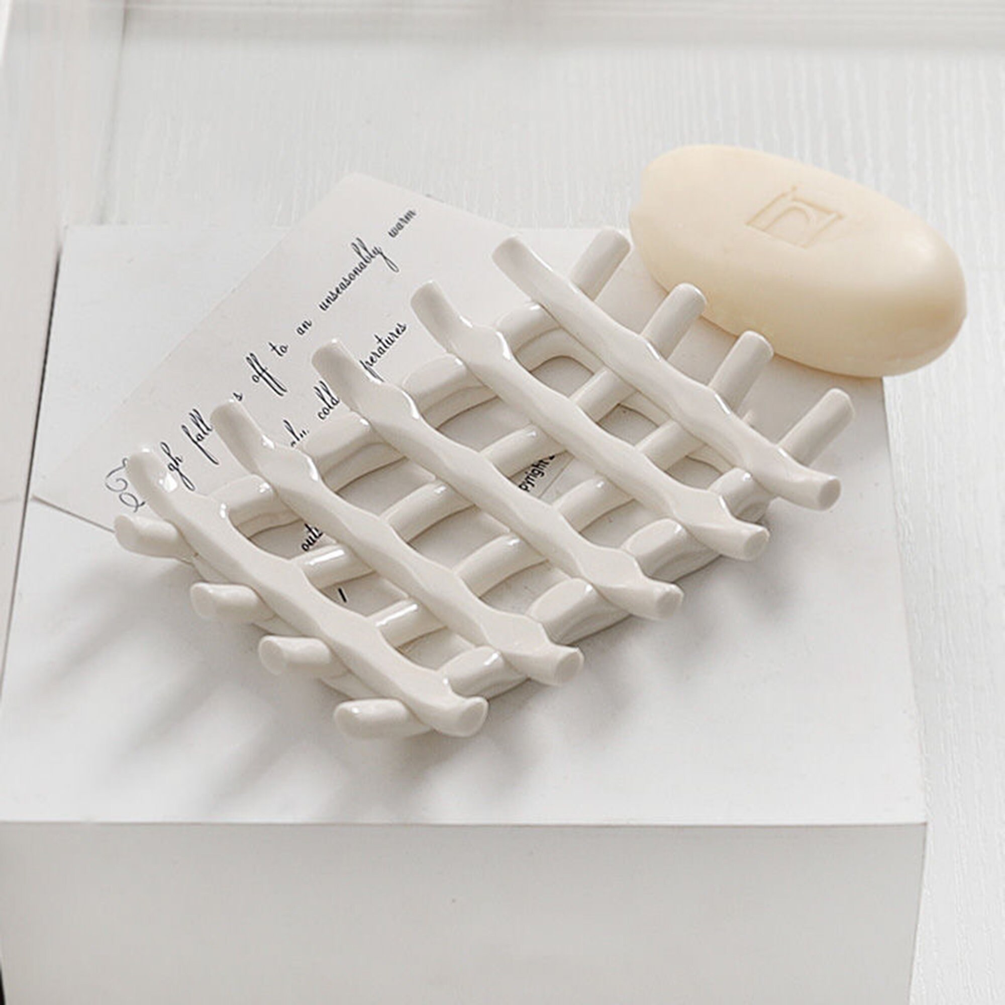 Soap Box Soap Ashtray White Drain Box Bathroom Accessories - Etsy