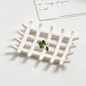 Soap Box Soap Ashtray White Drain Box Bathroom Accessories Soap Holder ...