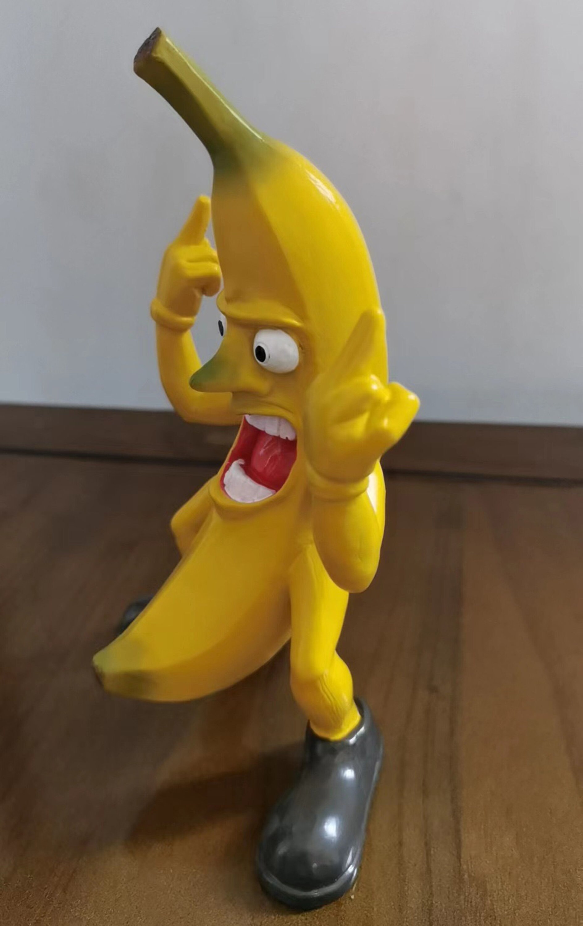 Middle Finger Banana Statue Resin Bookshelf Decor Rude Banana - Etsy