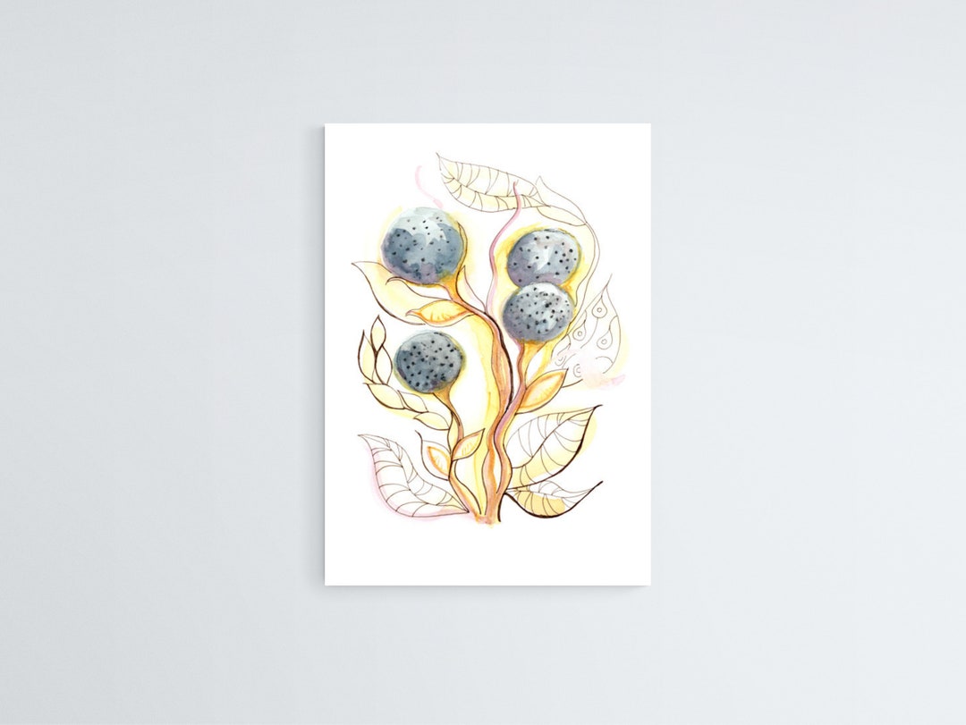 Watercolor Abstract Grey Bullets Art Print - Etsy