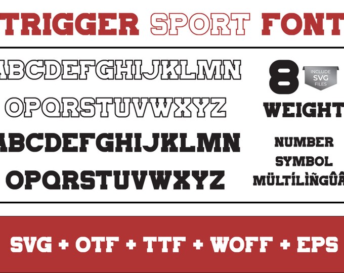 SPORT FONT SVG, Sport Alphabet Svg, Sport Numbers Svg, Athletic Font ...