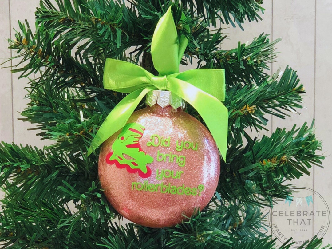 Barbie Rollerblades Christmas Decoration Handmade Pink Glitter Ornament ...