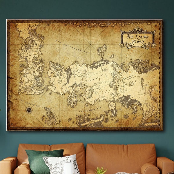 Extra Large Vintage Map - Etsy