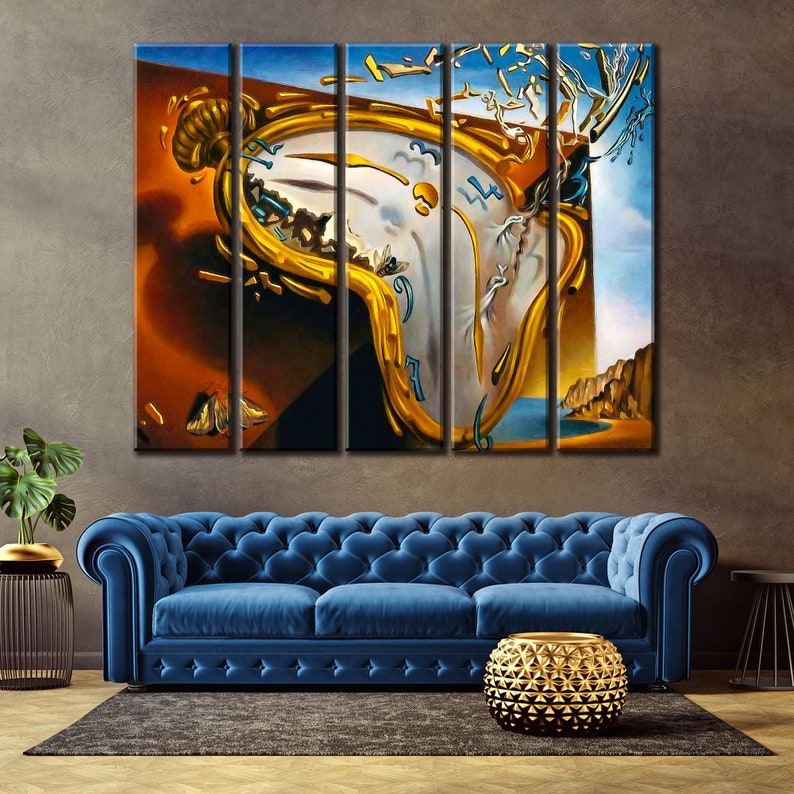 The Persistence of Memory Wall Art, Melting Clock Salvador Dali Print ...