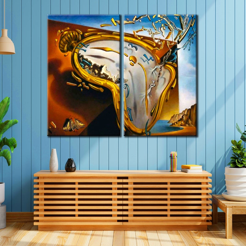 The Persistence of Memory Wall Art, Melting Clock Salvador Dali Print ...