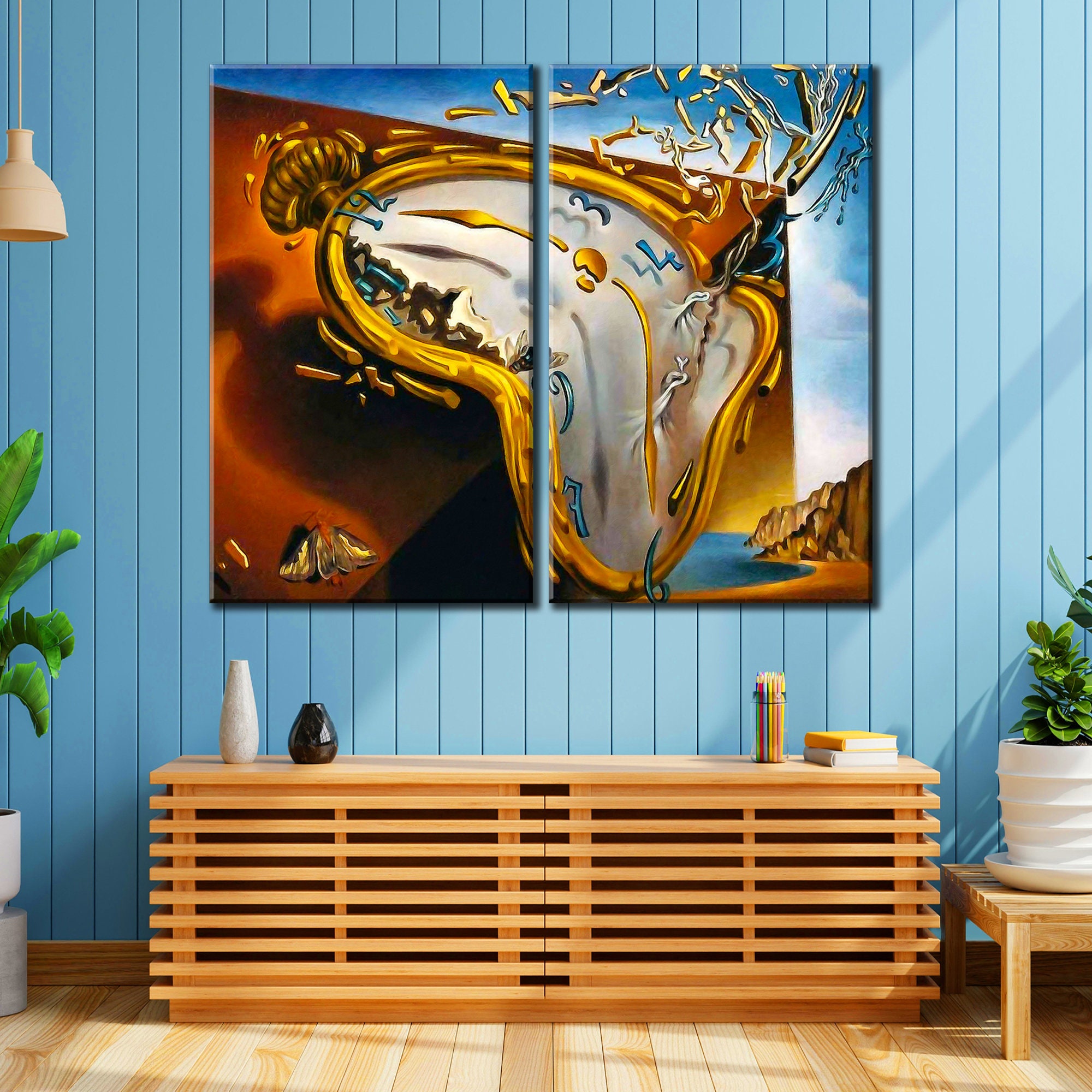 The Persistence of Memory Wall Art, Melting Clock Salvador Dali Print ...