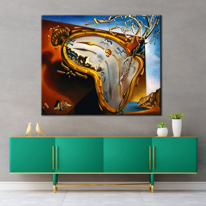 The Persistence of Memory Wall Art, Melting Clock Salvador Dali Print ...