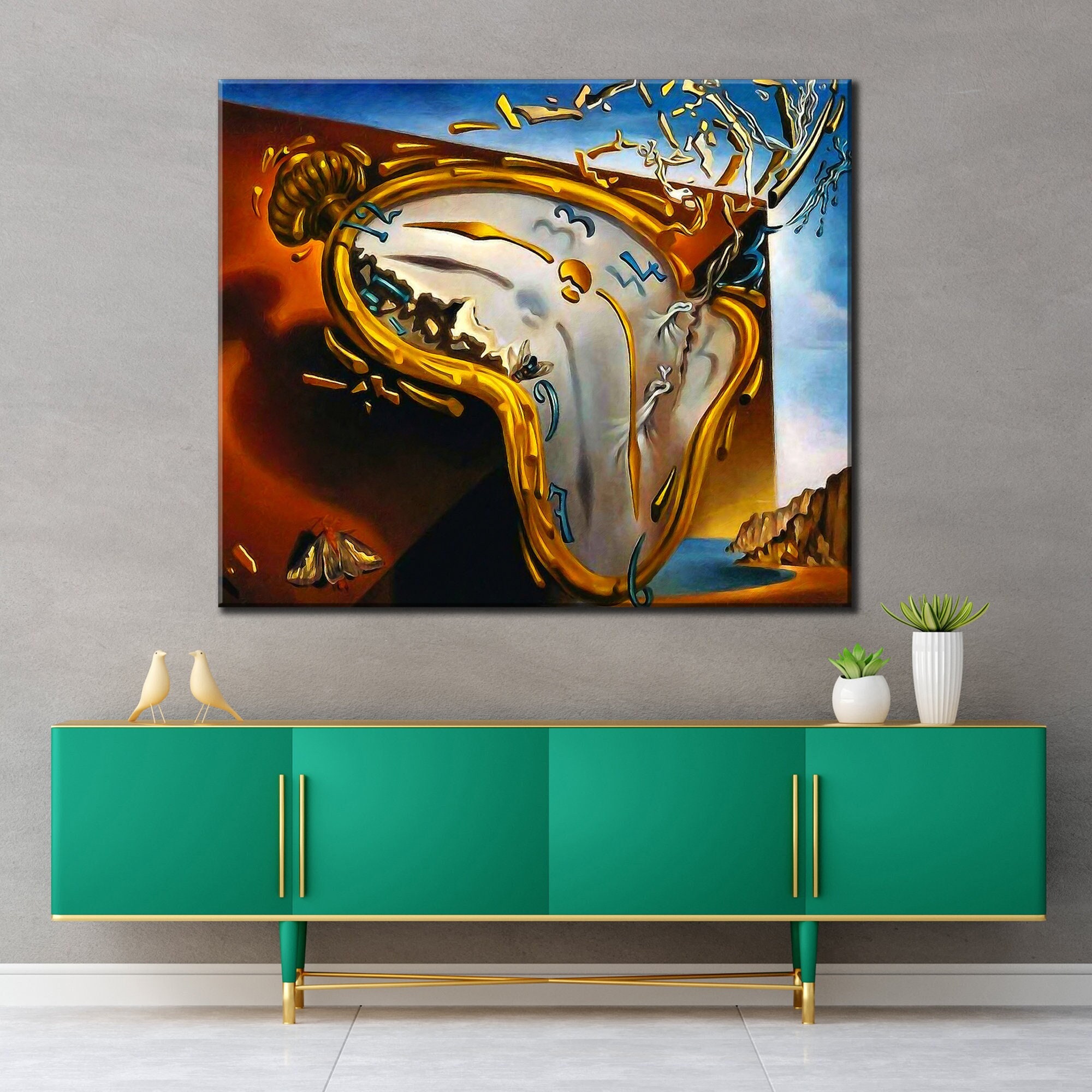 The Persistence of Memory Wall Art, Melting Clock Salvador Dali Print ...