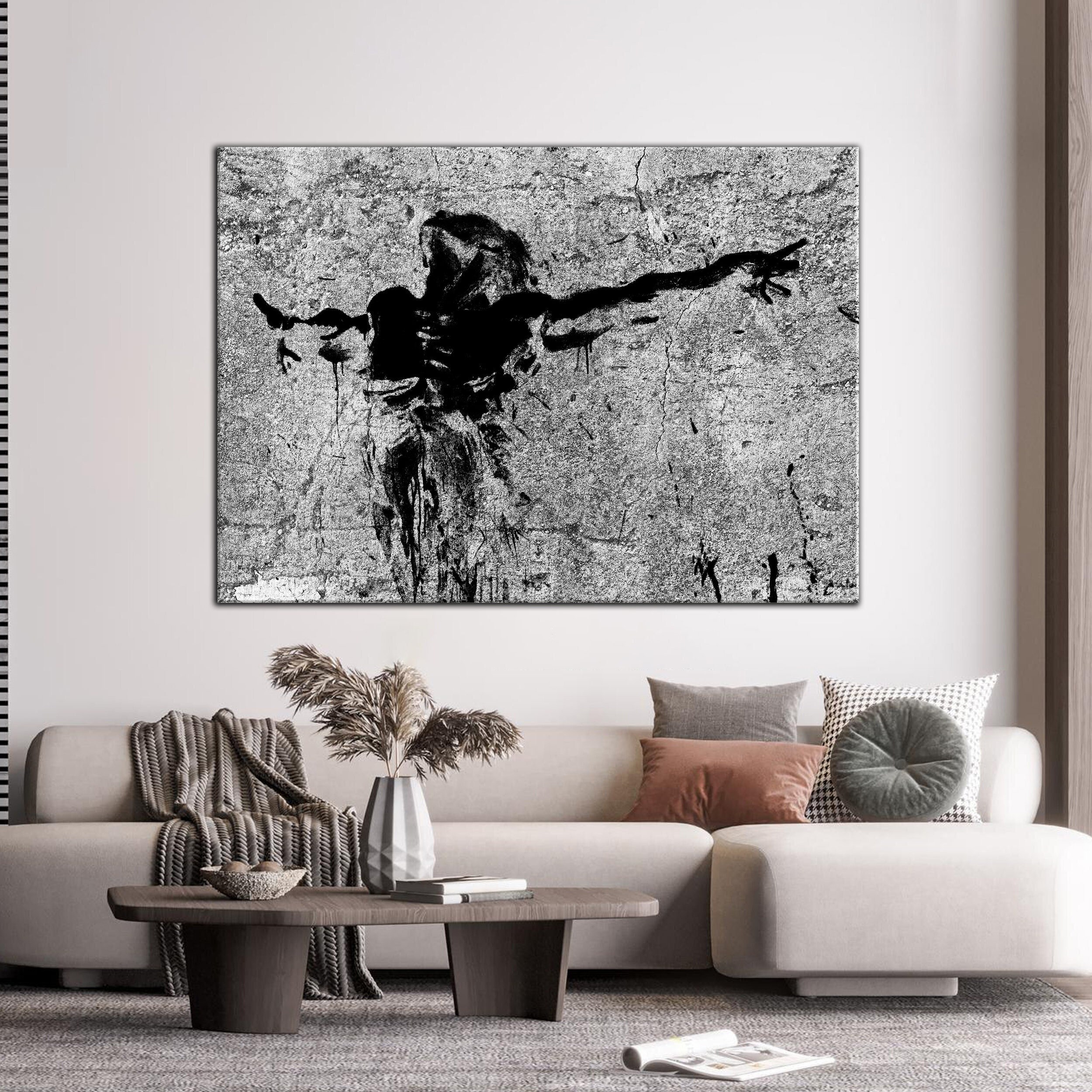 Black and White Male Dancer Canvas, Modern Dance School Wall Art Print ...