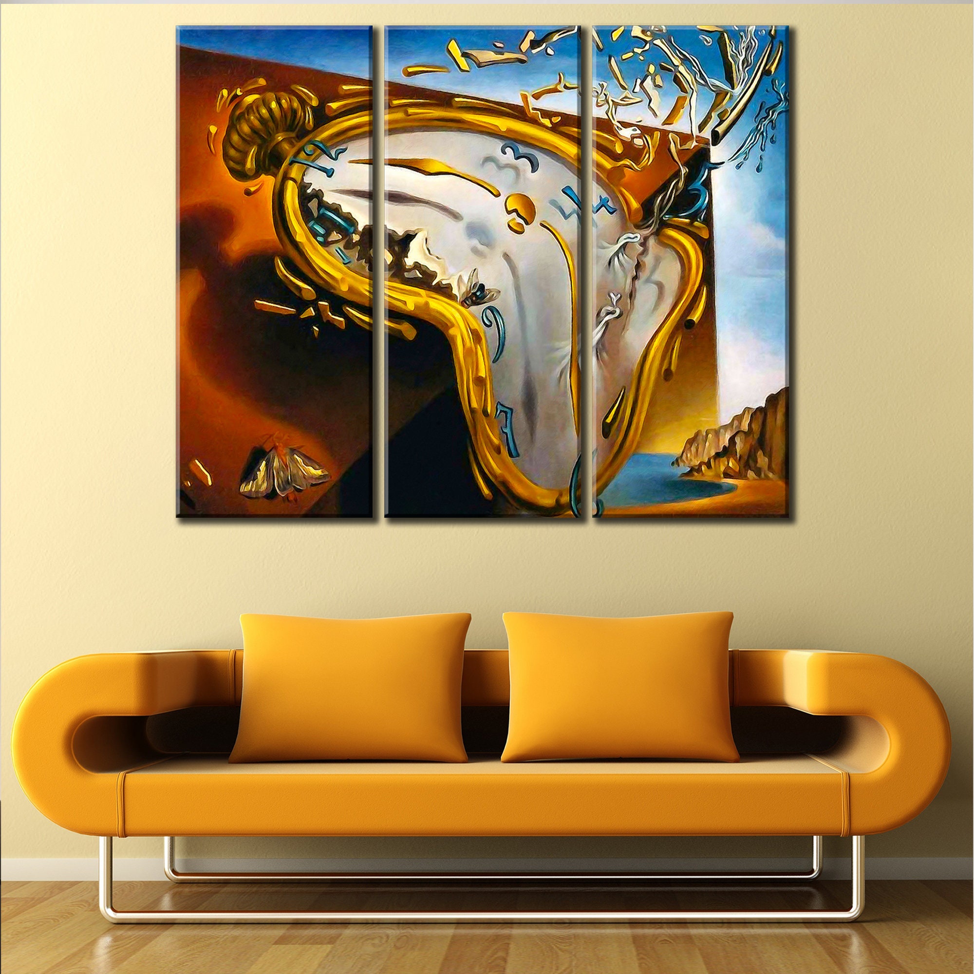 The Persistence of Memory Wall Art, Melting Clock Salvador Dali Print ...