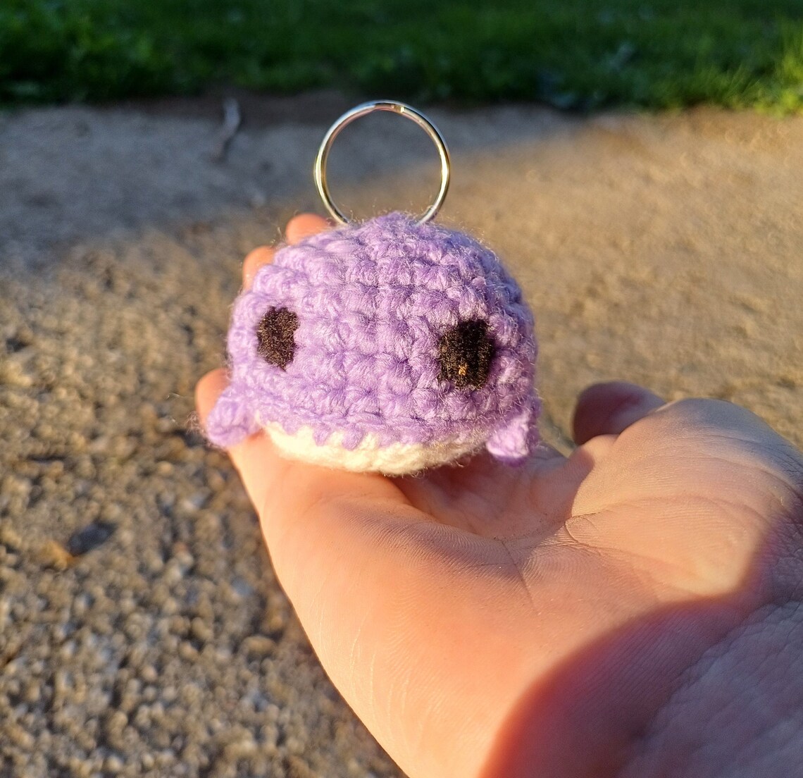 Cute Amigurumi Whale Keychain, Crochet, Handmade, Gift, Charm, Plushie ...