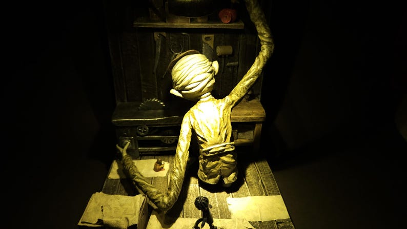 The Janitor Diorama With LED Nightmares Horror Game Handmade - Etsy
