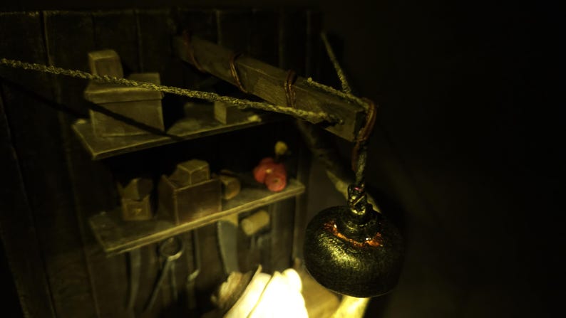 The Janitor Diorama With LED Nightmares Horror Game Handmade - Etsy