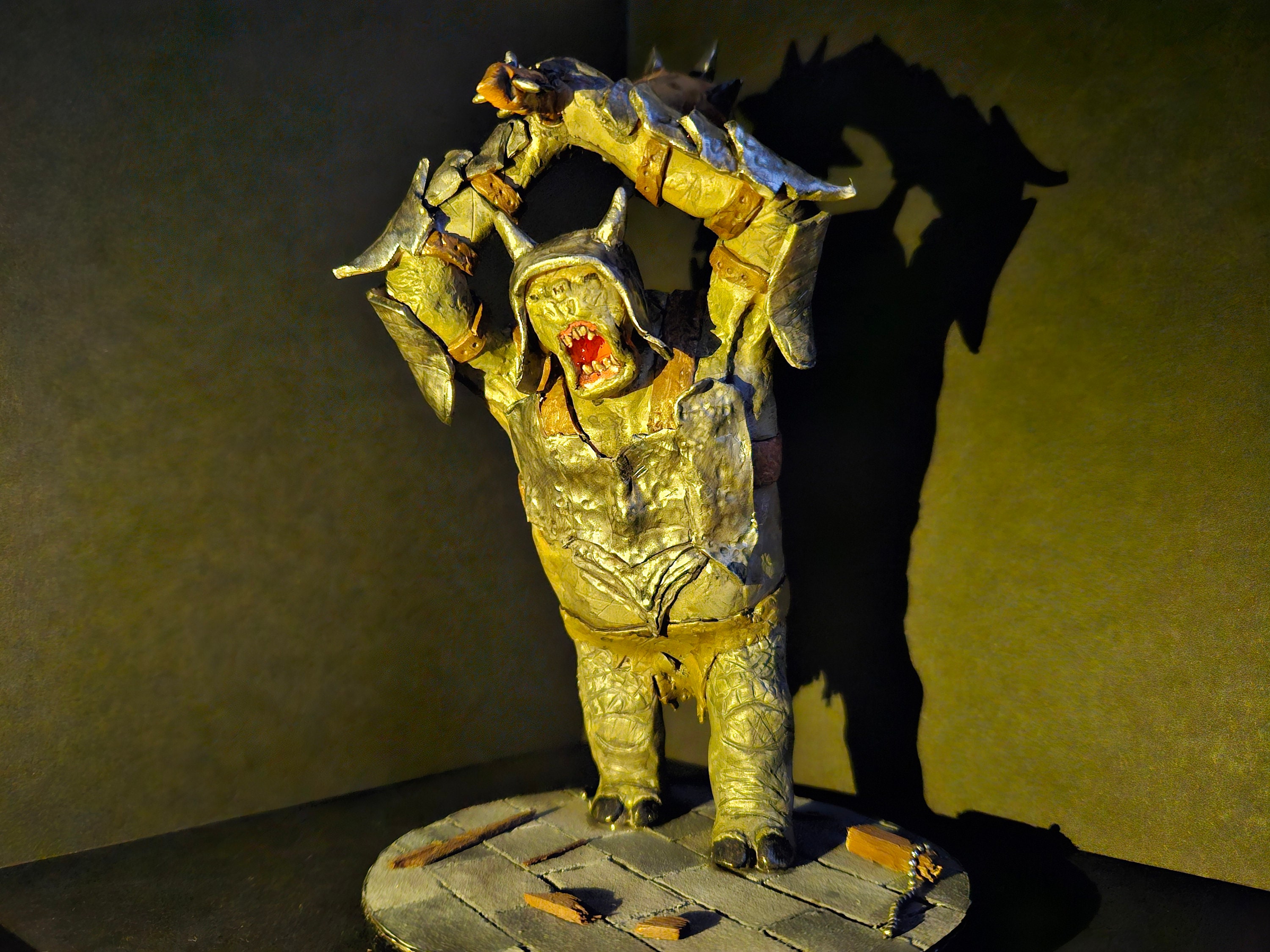 Olog Hai Troll Diorama From Lord of the Rings - Etsy