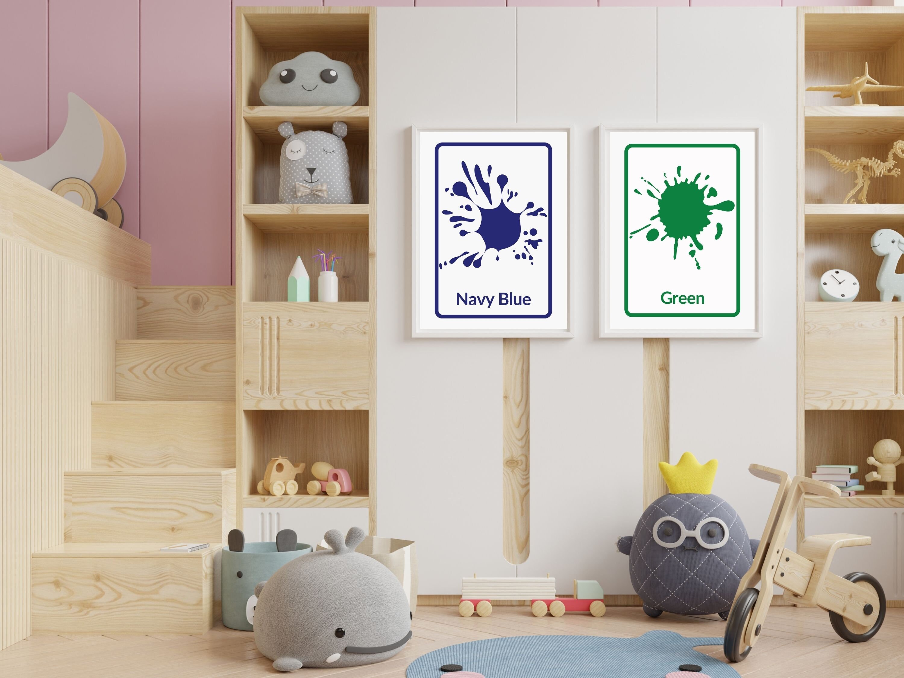 28 Color Flash Cards, Montessori Flashcards, Pre-school Printable ...