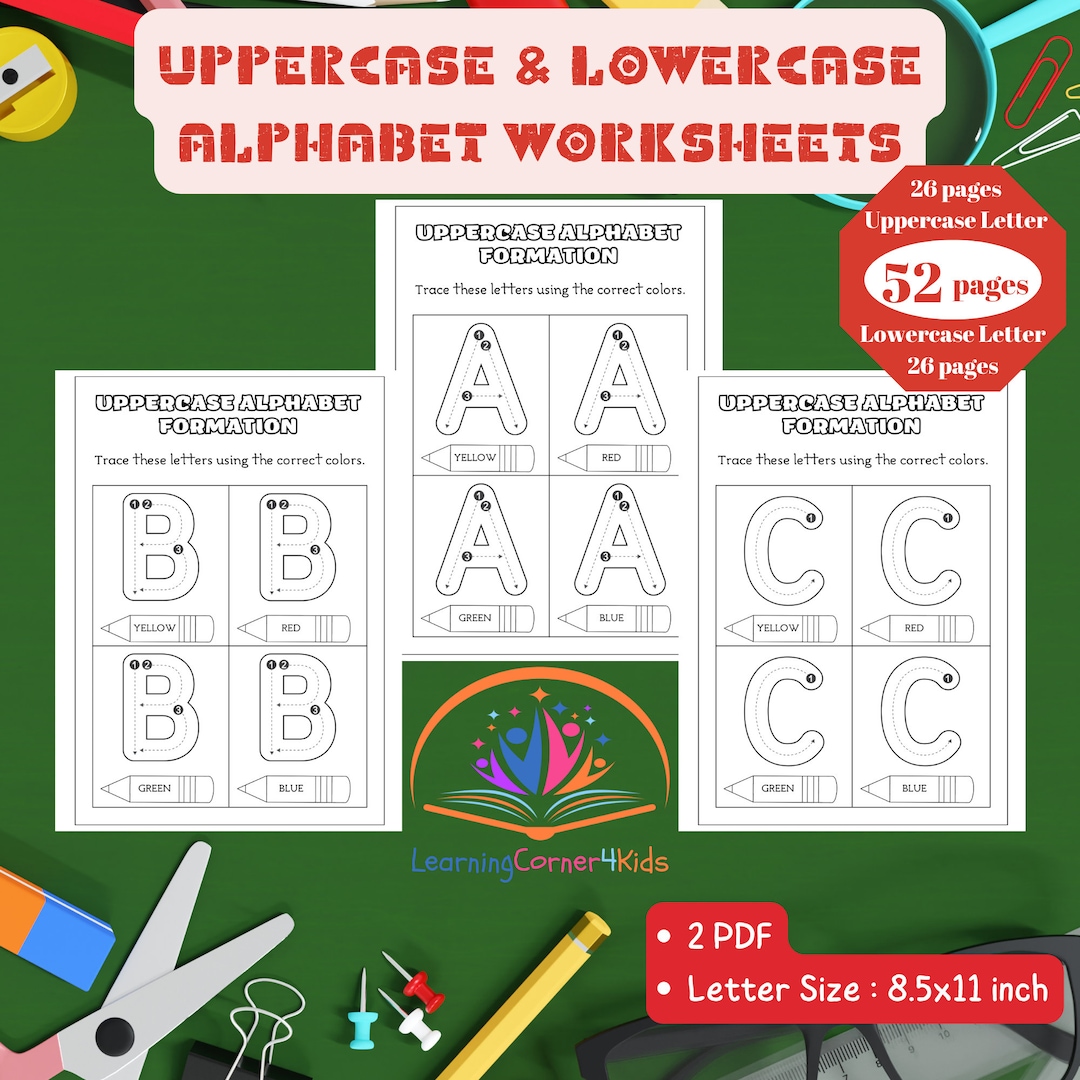 ABC Worksheets Bundle: Trace, Learn & Practice Handwriting - Ideal for ...