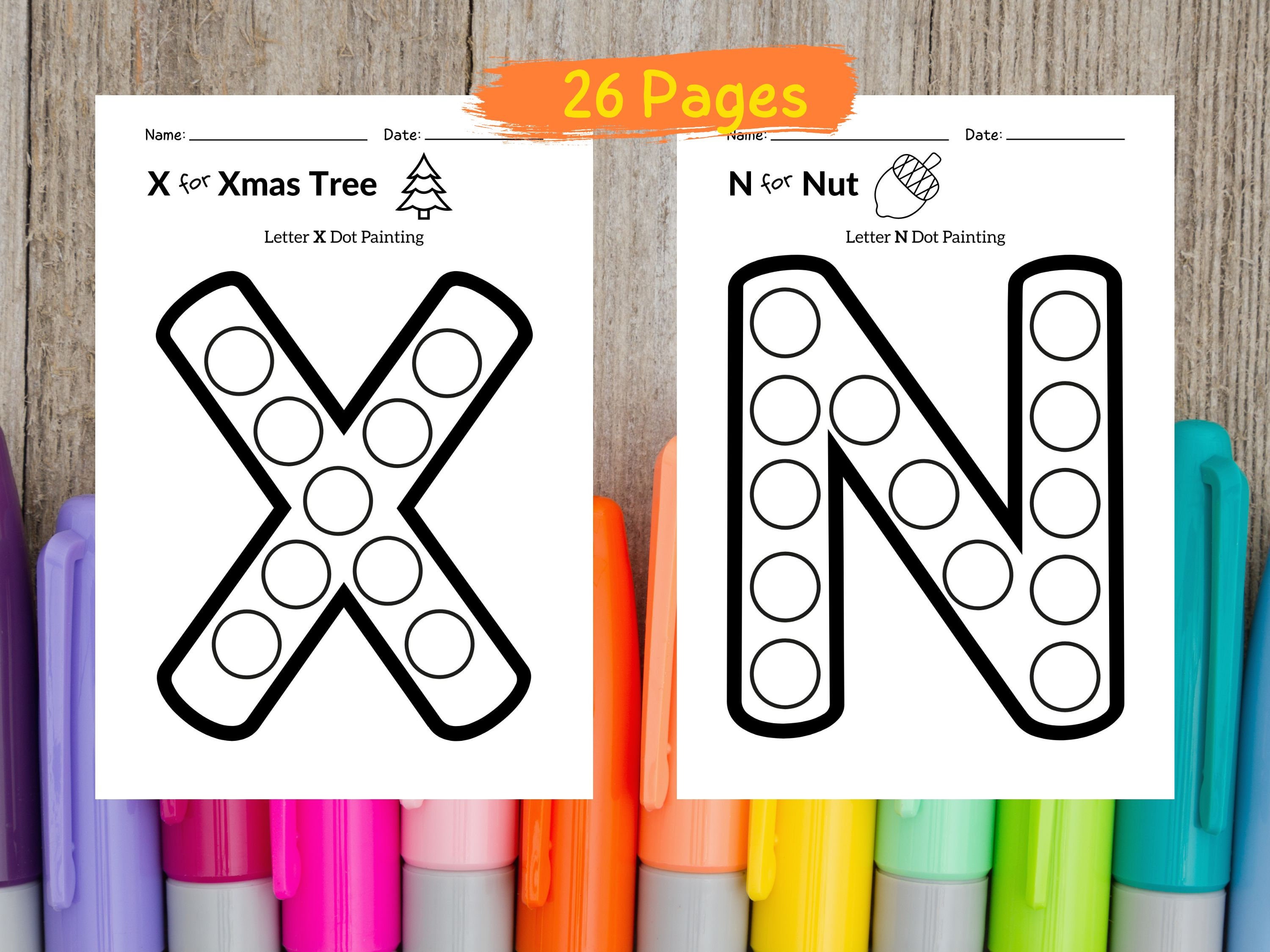 Alphabet Learning A-Z Fun Do-a-dot Activity Letter Recognition ...
