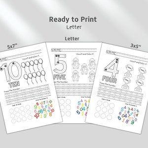 Number Tracing Worksheet 0-10, Preschool Curriculum, Homeschool ...