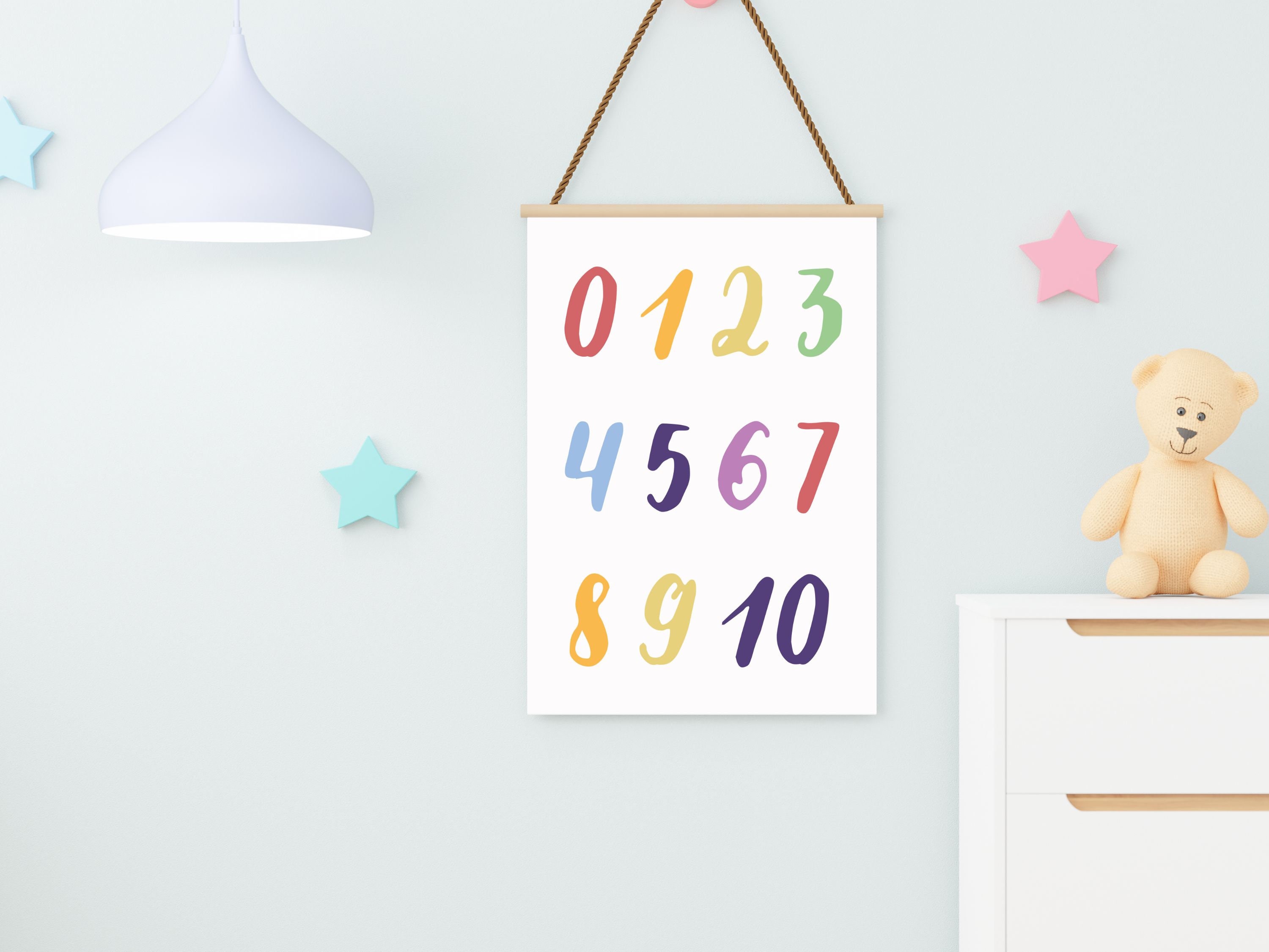Numbers Poster for Kids Educational Posters for Classroom Decor Learn ...