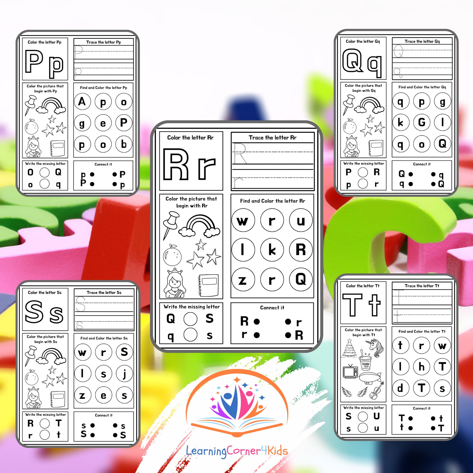 ABC Worksheets Bundle: Promote Handwriting Skills Trace, Learn ...