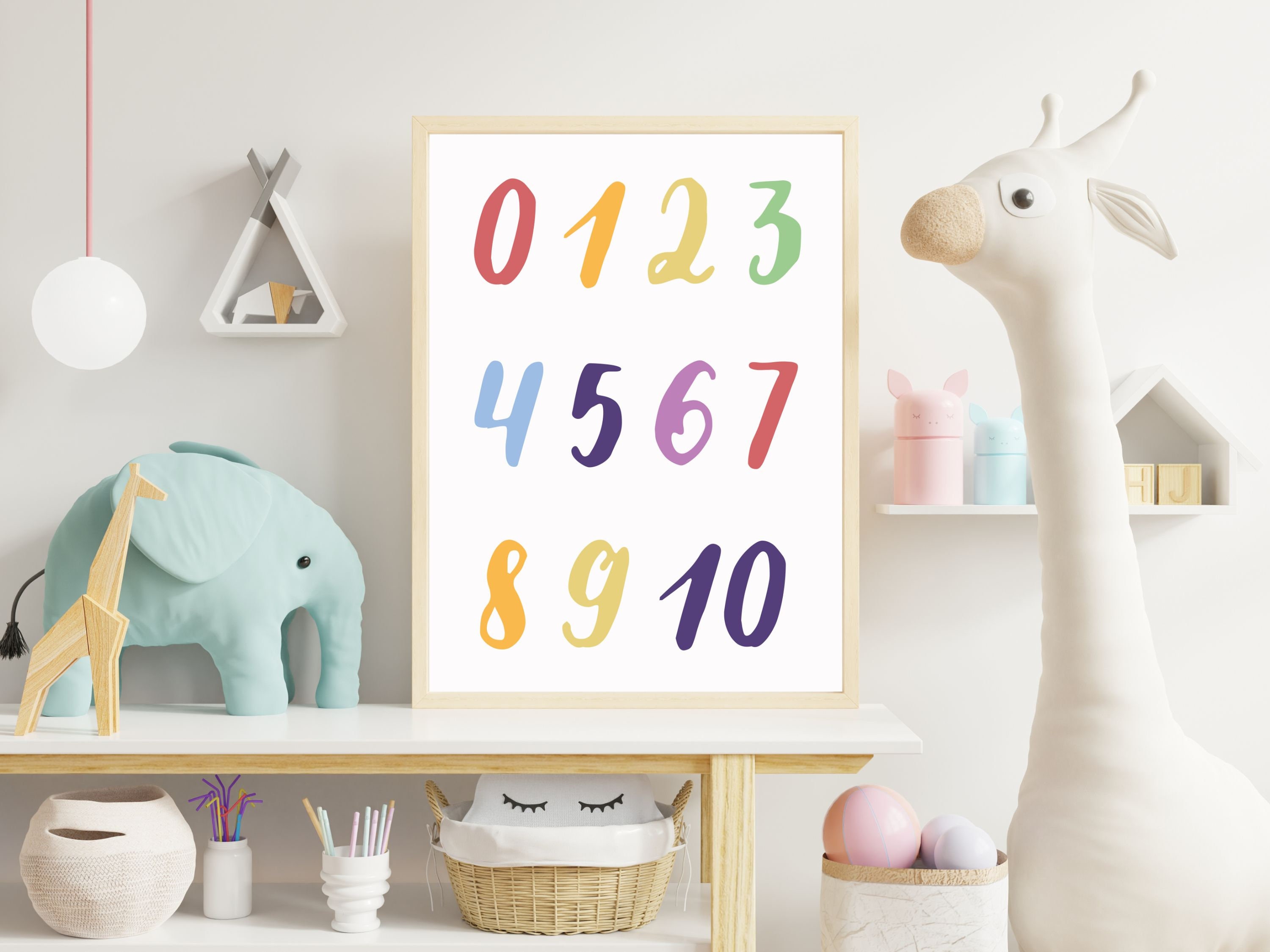 Numbers Poster for Kids Educational Posters for Classroom Decor Learn ...