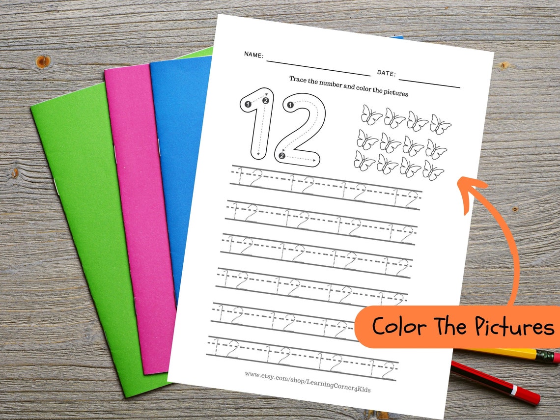 Tracing Numbers 11 20 Worksheets for Kindergarten, Preschool Math ...