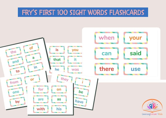 Tarjetas Didácticas Imprimibles Con Palabras Visuales Para Jardín De ...