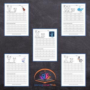 Handy Letter Worksheets Set: Learn, Trace, and Write - Perfect for ...