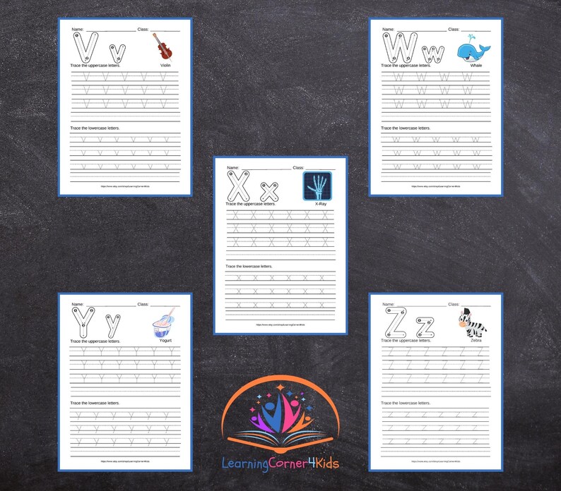 Handy Letter Worksheets Set: Learn, Trace, and Write - Perfect for ...