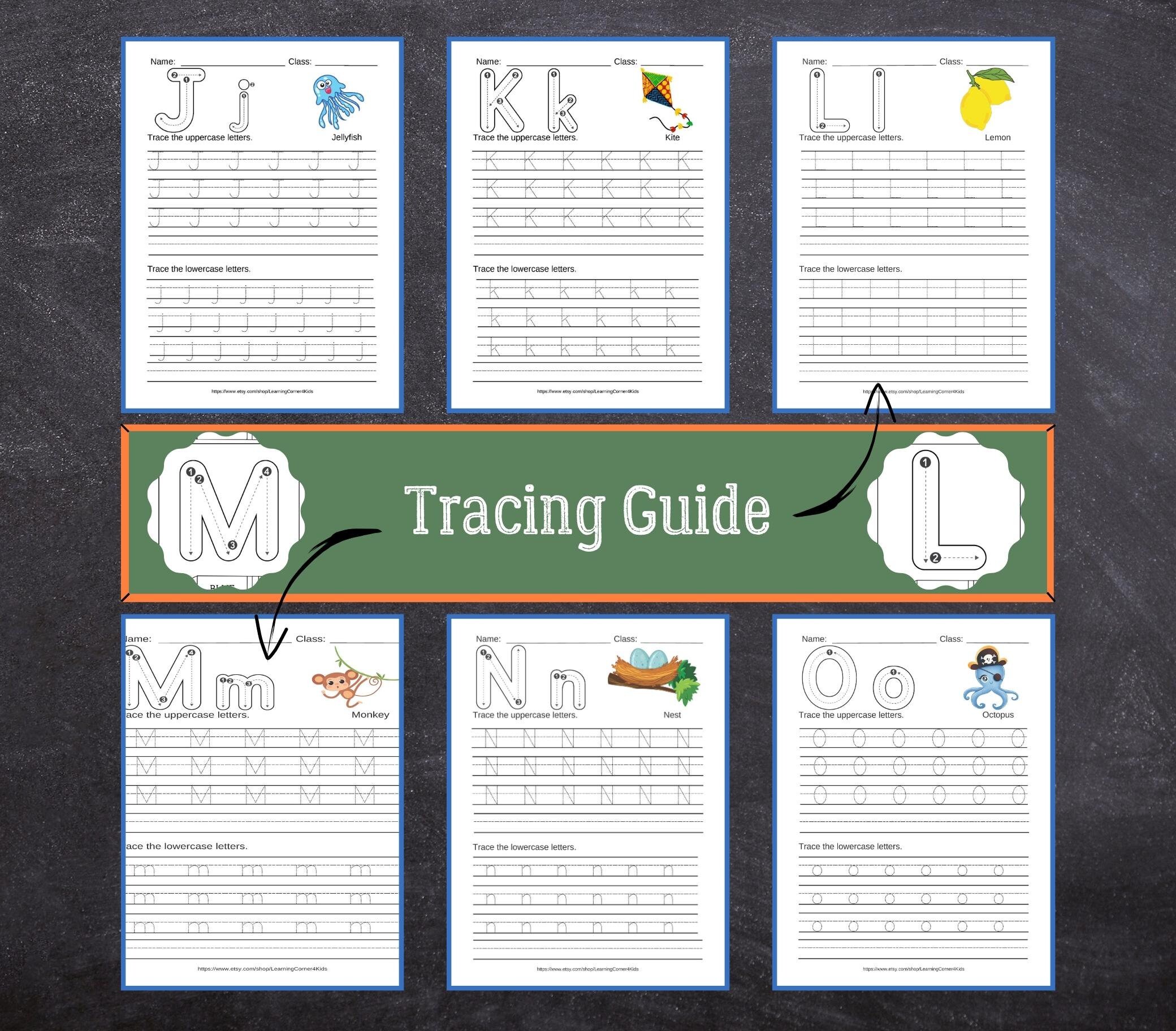 Handy Letter Worksheets Set: Learn, Trace, and Write Perfect for ...