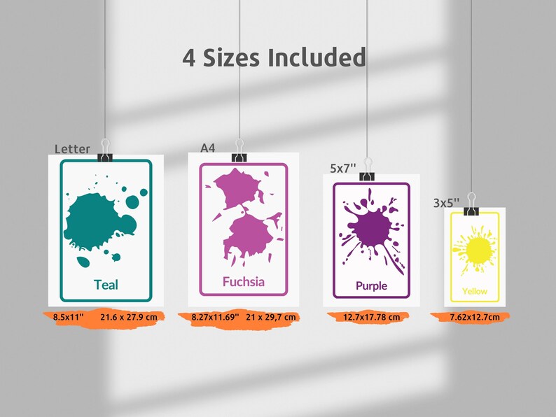 28 Color Flash Cards, Montessori Flashcards, Pre-school Printable ...