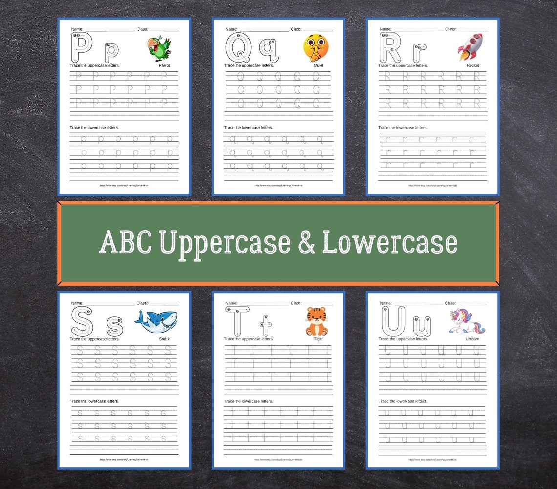 Handy Letter Worksheets Set: Learn, Trace, and Write - Perfect for ...