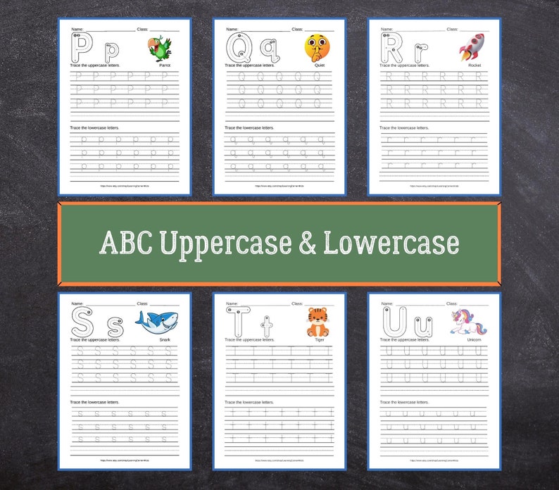 Handy Letter Worksheets Set: Learn, Trace, and Write Perfect for ...