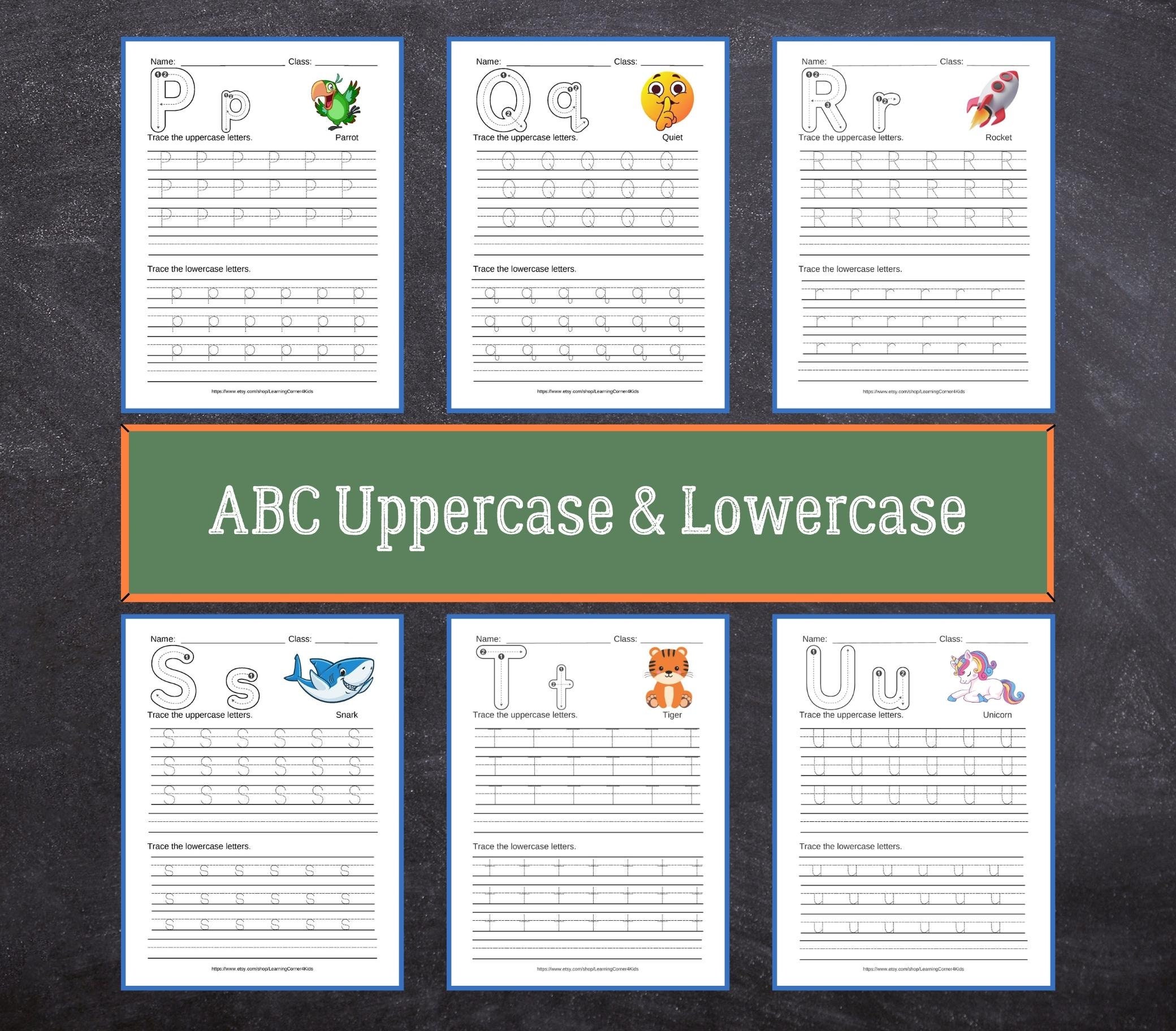 Handy Letter Worksheets Set: Learn, Trace, and Write Perfect for ...