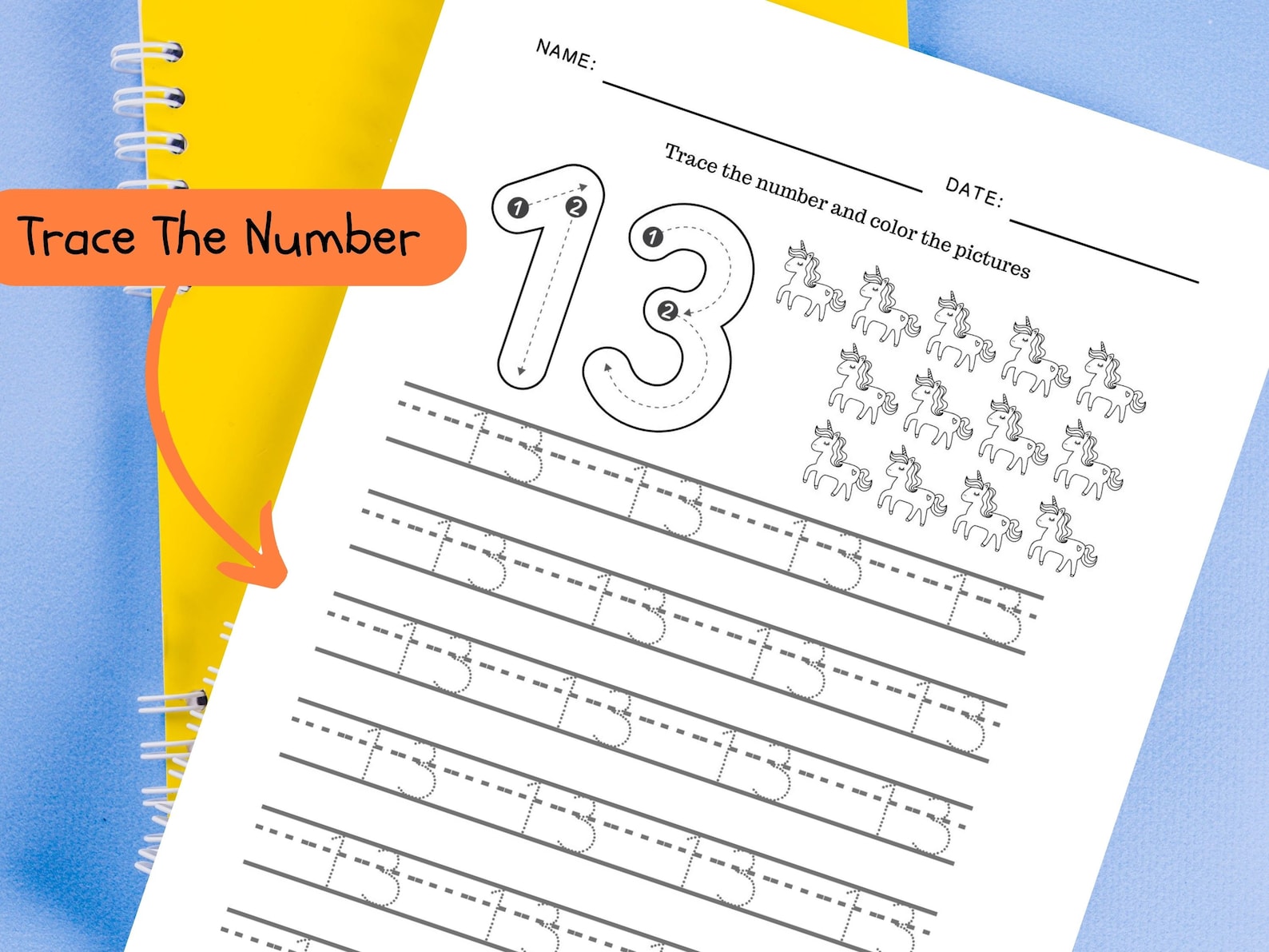 Tracing Numbers 11 20 Worksheets for Kindergarten, Preschool Math ...