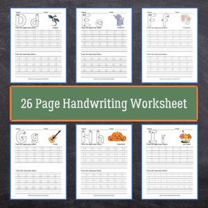 Handy Letter Worksheets Set: Learn, Trace, and Write - Perfect for ...
