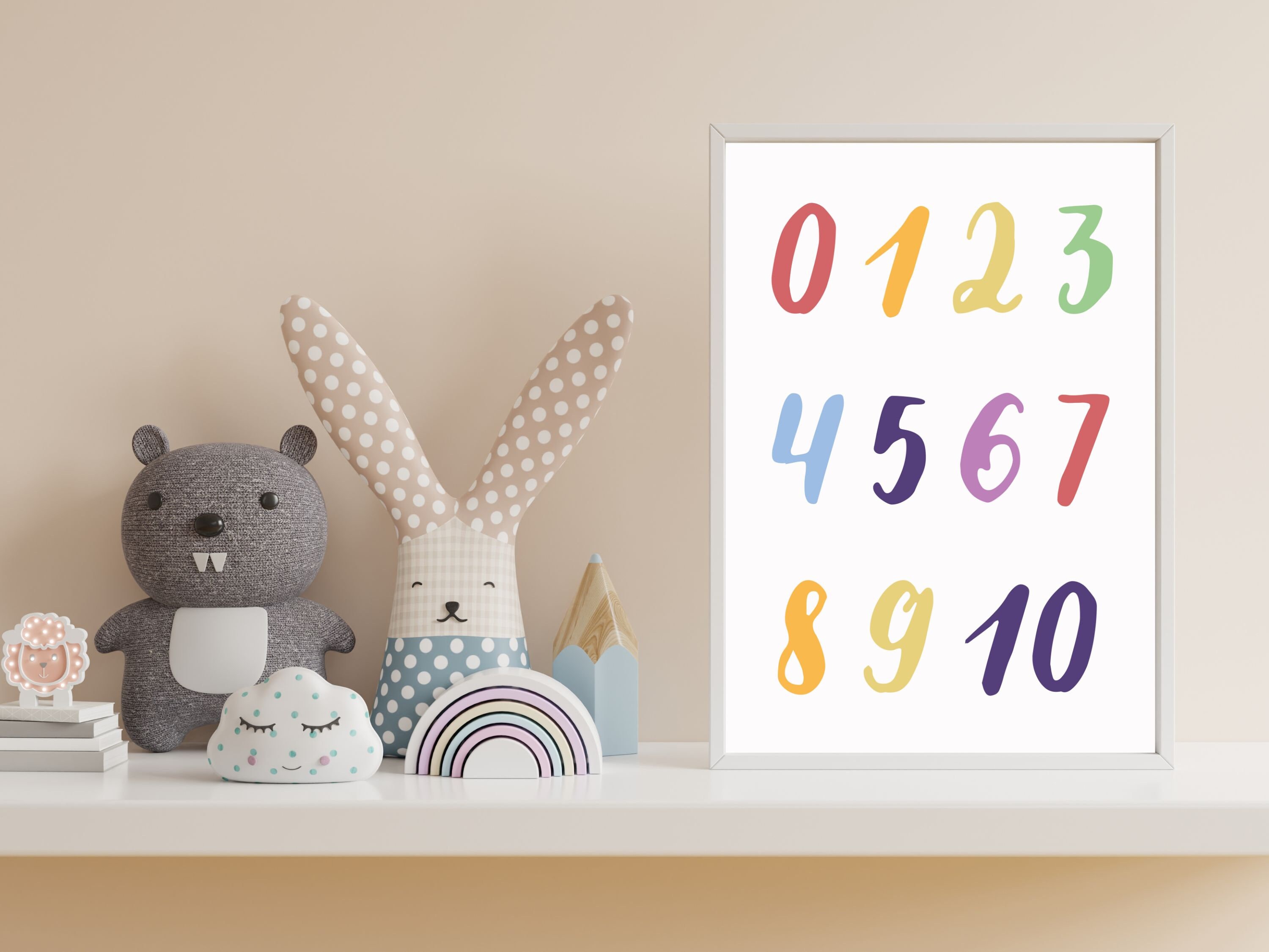 Numbers Poster for Kids Educational Posters for Classroom Decor Learn ...